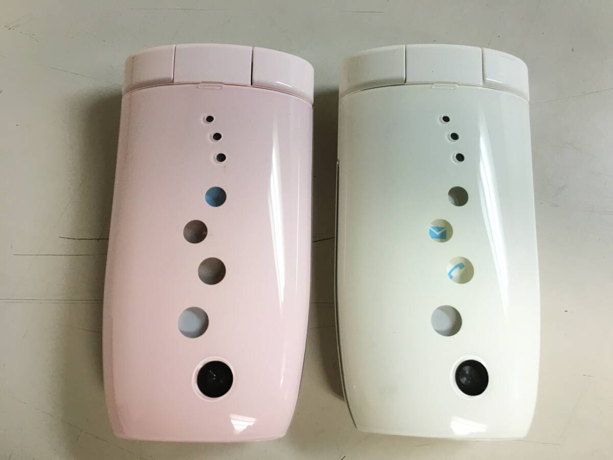 【目立った傷や汚れなし】A1348 モックアップ NTT DOCOMO FOMA N702iS 2色セット 展示用模型 携帯電話 ガラケー ...