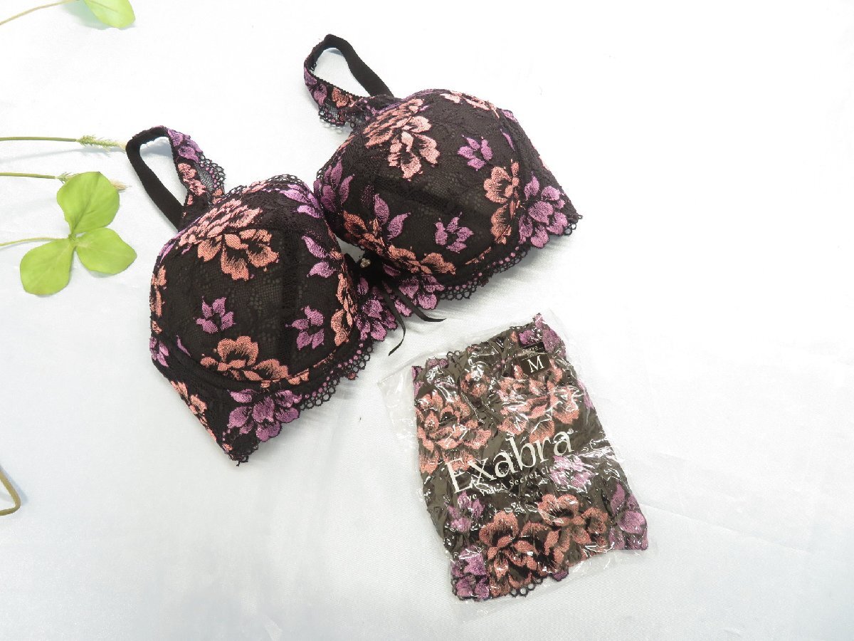 【未使用に近い】美品★エクサブラ Exabra ブラジャー ショーツ セット E70 M★の落札情報詳細 - ヤフオク落札価格検索 オークフリー