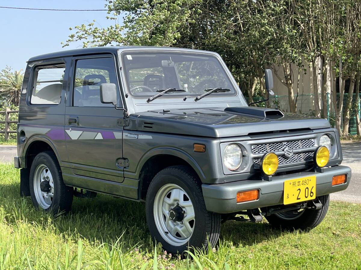 【走行距離 99,470 km】【熊本発】売り切り スズキジムニー JA11V 3型 5速 5MT フルノーマル 平成6年式 車検令和8年4月15日まで ACガス134a JA12 JA22の ...