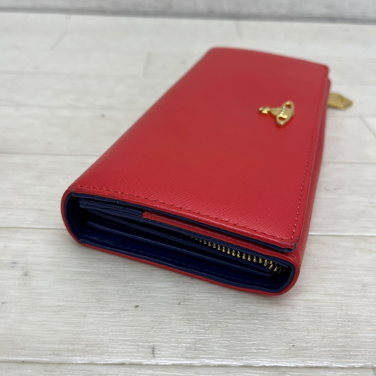 【やや傷や汚れあり】1401 Vivienne Westwood ヴィヴィアン ウエストウッド 財布 長財布 お札入れ カード入れ 小銭入れ