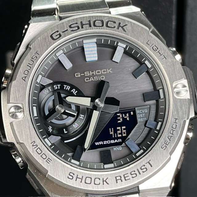 【未使用】新品 CASIO G-SHOCK カシオ ジーショック スリムデザイン G-STEEL Gスチール GST-B500D-1A1JF 腕時計 ソーラー Bluetooth アナデジの ...