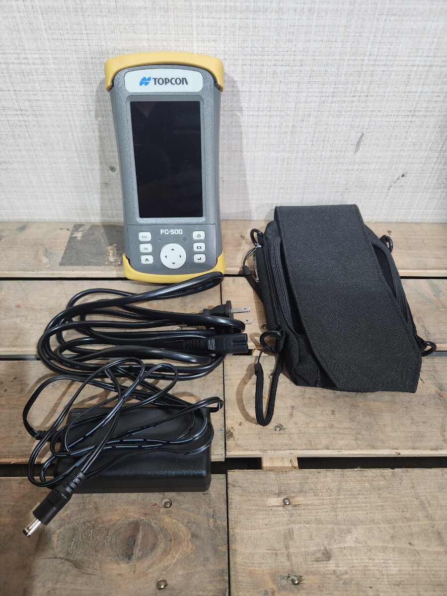 【やや傷や汚れあり】G☆ TOPCON データコレクタ― FC-500 監督さんV Pocket3D 測量 土木 土地家屋調査士 ソキア トプ ...
