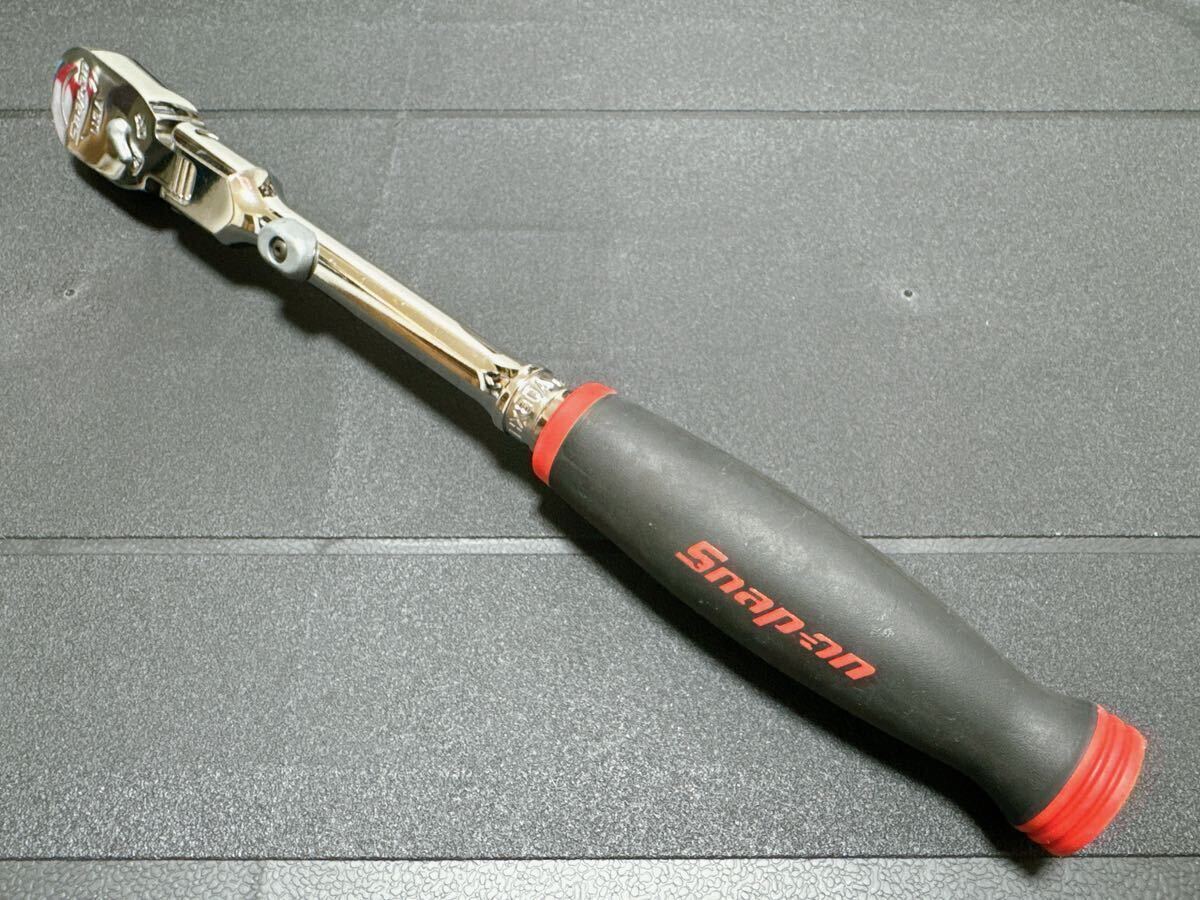 【未使用に近い】美品 Snap on スナップオン ロッキング フレックスヘッド ラチェット ハンドル 3/8 9.5sq FHX80A 80 ...