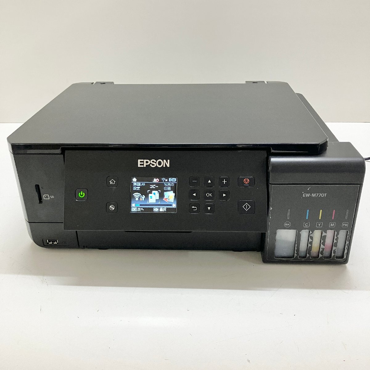 【傷や汚れあり】 【ジャンク】EPSON エプソン EW-M770T エコタンク搭載 インクジェットプリンター 複合機 2019年製 ブラック ...