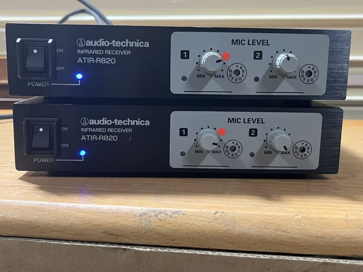 【傷や汚れあり】中古品【通電確認済み】audio-technica ATIR-R820 INFRARED RECEIVER 赤外線レシーバー ...