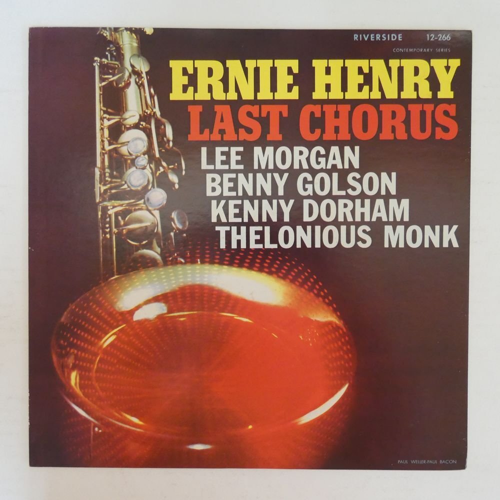 【やや傷や汚れあり】46075883;【国内盤/RIVERSIDE/MONO/美盤】Ernie Henry / Last Chorusの落札 ...