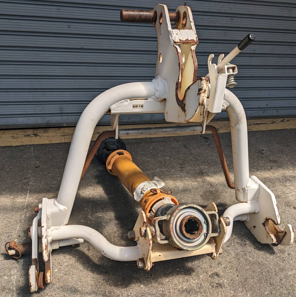 【やや傷や汚れあり】 ES19 日農工Sヒッチ 3点ヒッチ ニプロ AS200 CLCVZ805 ユニバーサルジョイント付 ワンタッチヒッチ ...