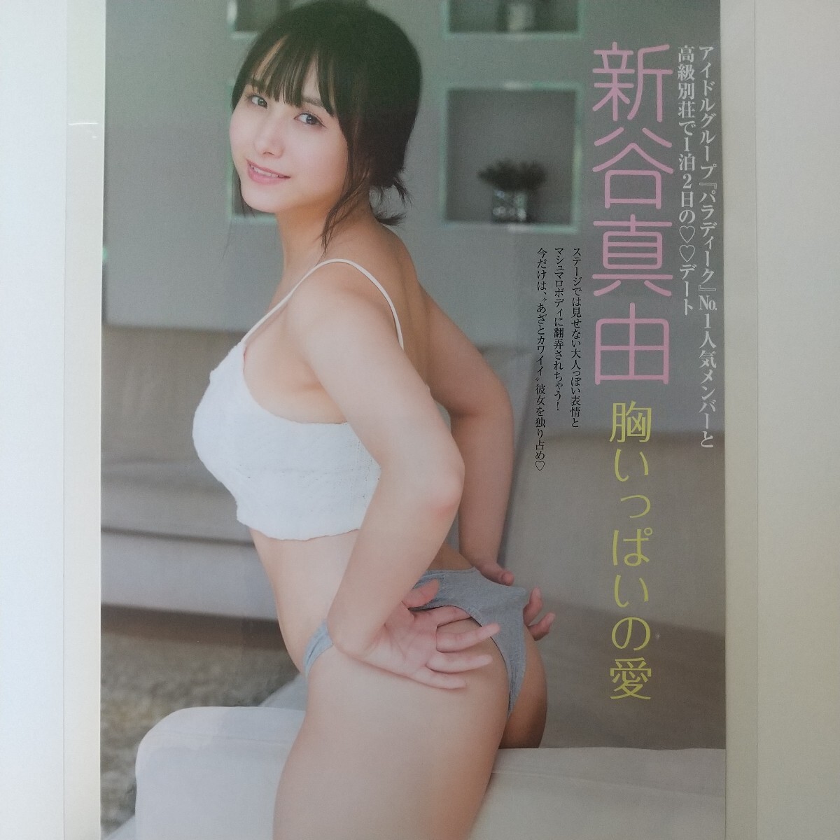 【やや傷や汚れあり】さ-016『雑誌グラビア ラミネート加工』『新谷真由 水着 パラディーク マシュマロボディ』FRIDAY 2022年9月23日号 A4 4枚8ページ ※15の落札情報詳細 ...