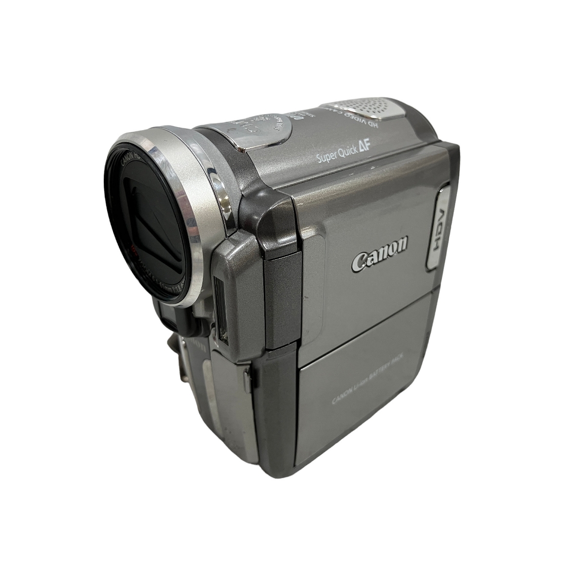 【全体的に状態が悪い】Canon iVIS HV10 HD デジタルビデオカメラ グラナイトブラック 2006年製 カメラ ジャンク ...