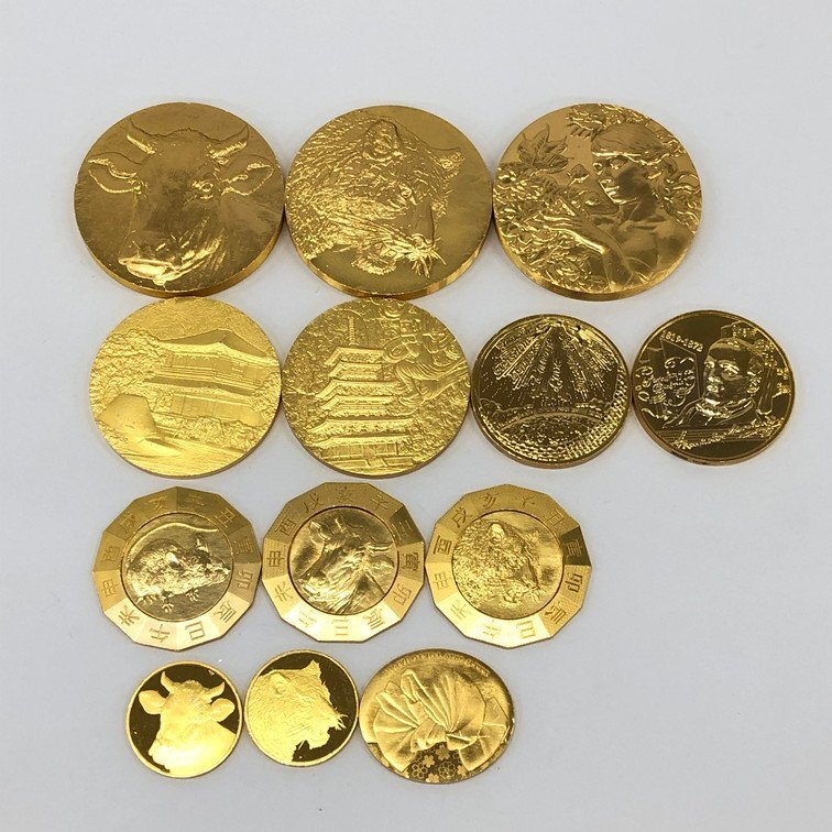 【傷や汚れあり】K24 純金 記念メダル 干支メダル 13枚まとめ 総重量519.9g【CEAY9063】の落札情報詳細 - Yahoo!オークション落札価格検索 オークフリー