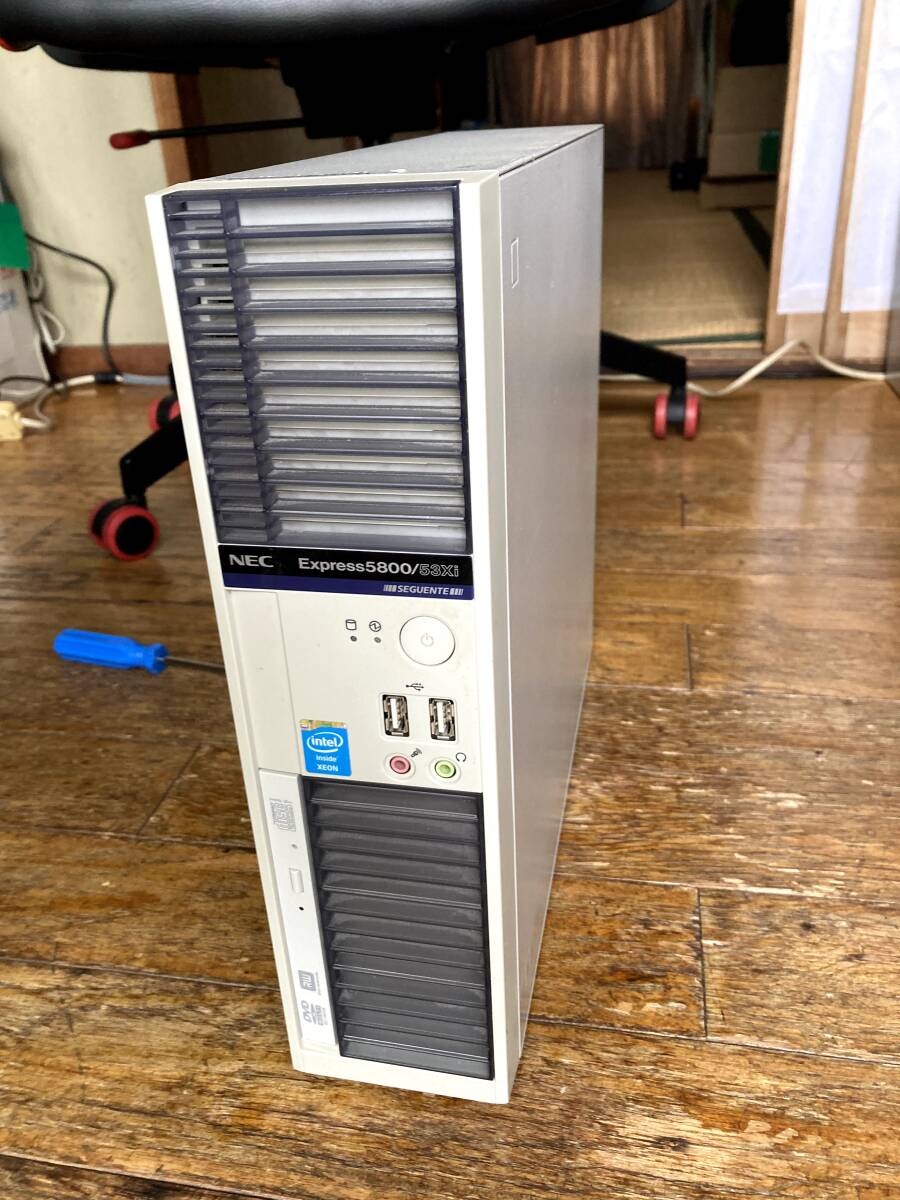 【傷や汚れあり】NEC Express5800/53Xi XeonE3-1275 V3 3.5GHz Windows10Pro ...