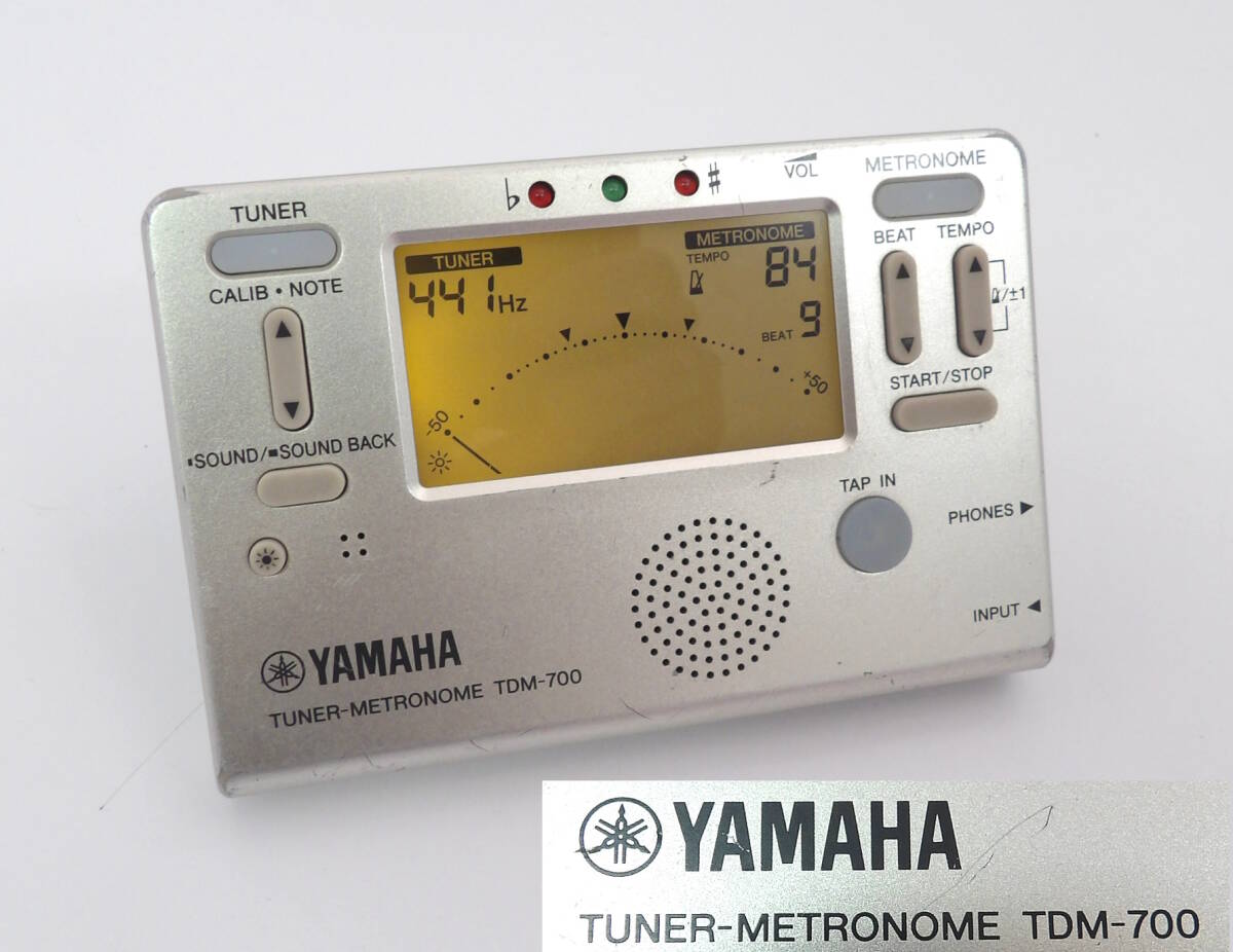 【傷や汚れあり】【よろづ屋】ヤマハ チューナーメトロノーム YAMAHA TDM-700 1台2役 TUNER-METRONOME(M0619)の落札情報詳細 - Yahoo!オークション落札 ...