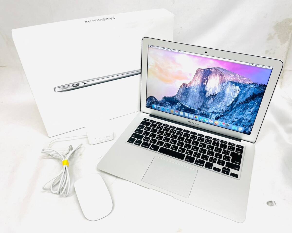【やや傷や汚れあり】D6974*6 簡易動作OK Apple アップル Macbook Air マックブック A1466 MJVG2J/A ...