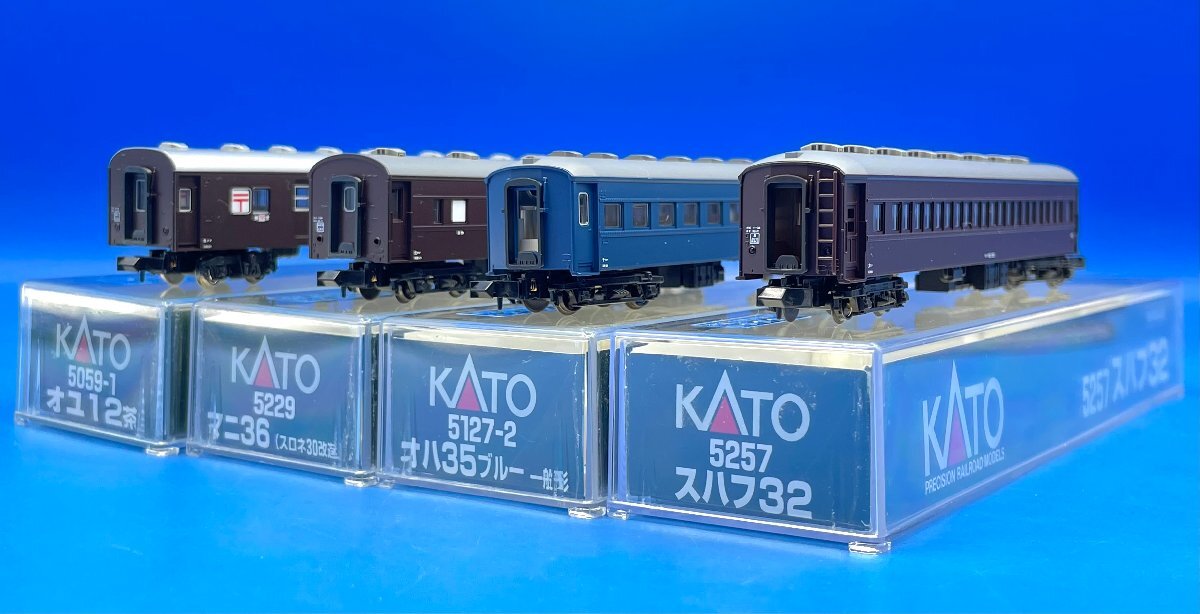 【傷や汚れあり】☆4FK2504 Nゲージ KATO カトー 客車 オユ12,オハ35,マニ36,スハフ32 バラ4両セット 品番 5059-1,5127-2,5229,5257 の落札情報 ...