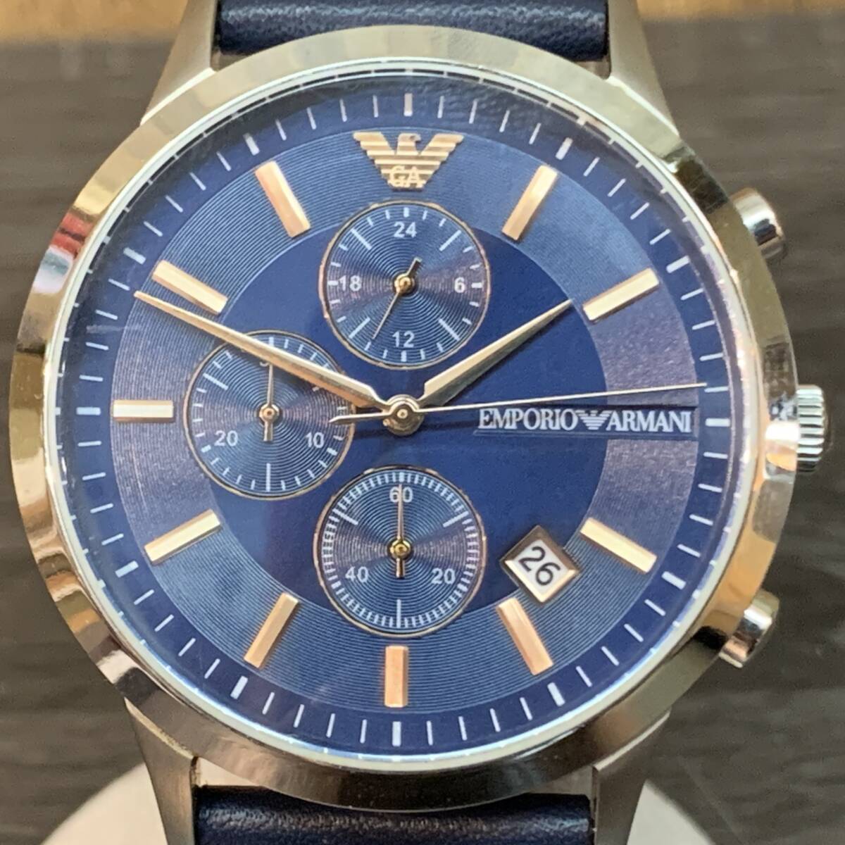 【傷や汚れあり】tu158 EMPORIO ARMANI エンポリオ・アルマーニ 腕時計 アナログ AR-11216 ※中古の落札情報詳細 ...