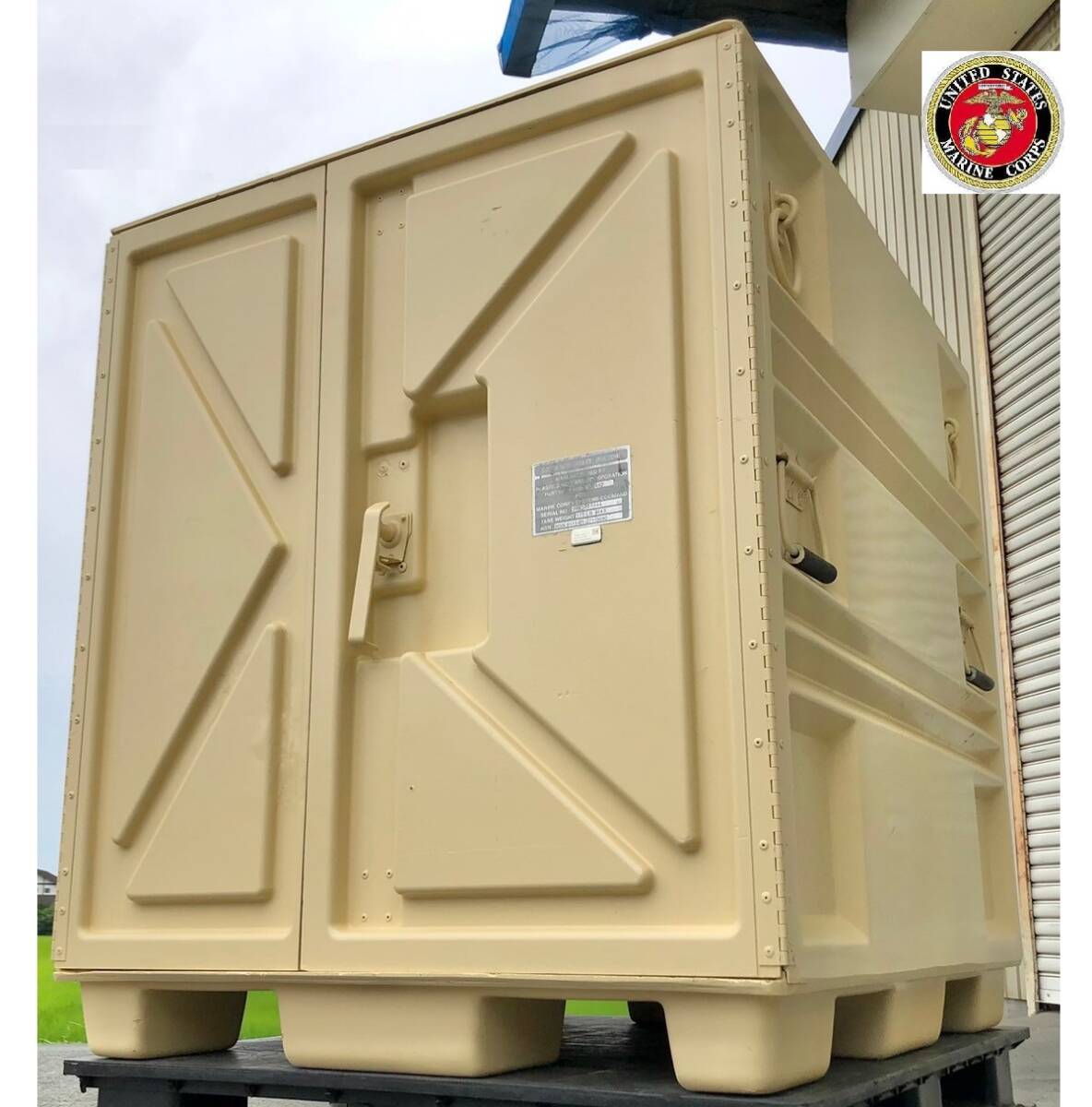 【傷や汚れあり】【米軍放出品】ミニコンテナ 道具箱 工具箱 サバゲー ミリタリー USMC PALCON 世田谷ベース 秘密基地 収納庫 ☆ ...