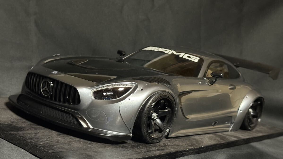 【未使用】☆1/10 RCボディ メルセデス・ベンツ AMG GT GT3 オーバーフェンダー 未使用完成品 ラジドリ ドリパケ 希少ボディの ...