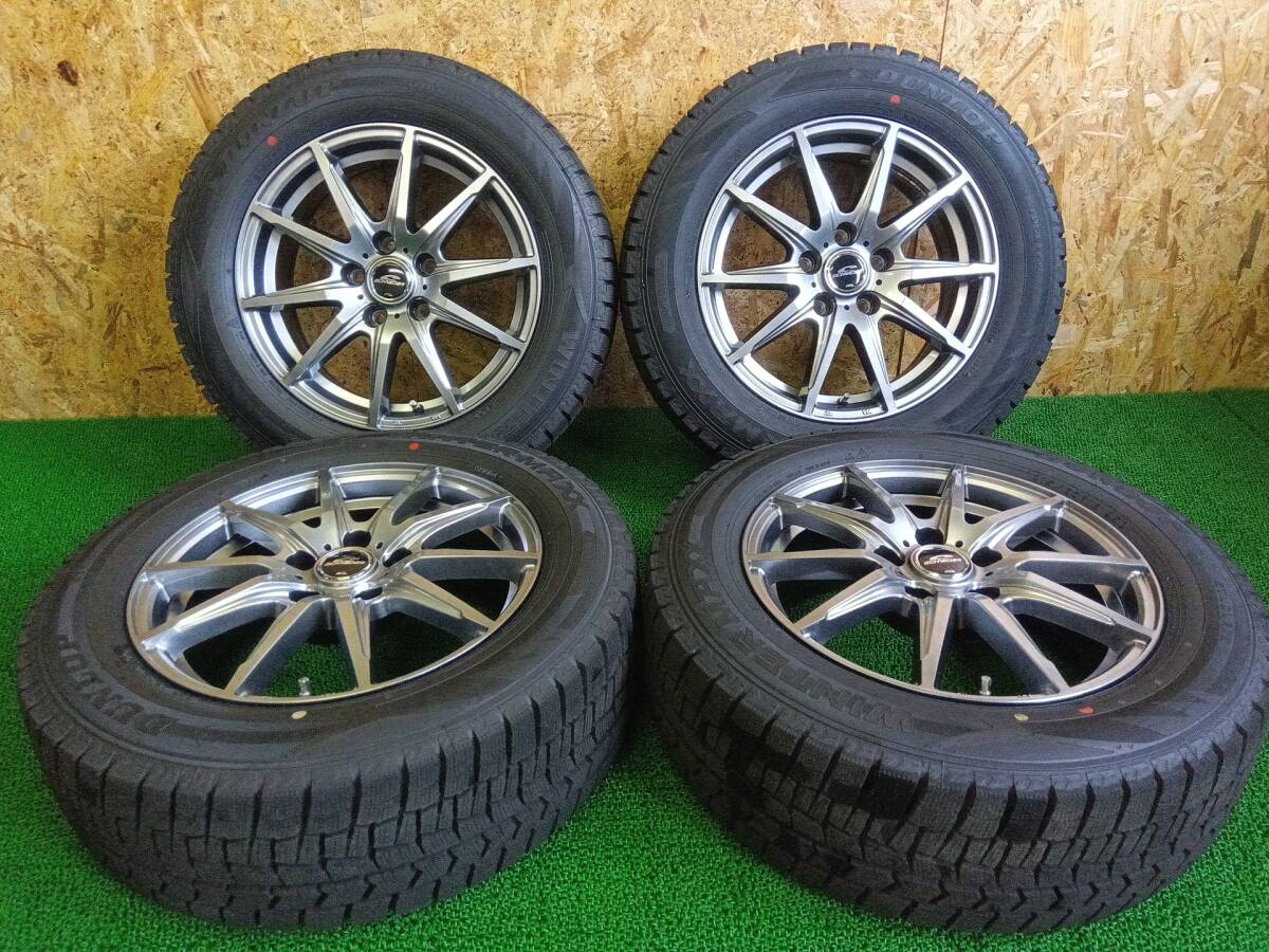 【傷や汚れあり】ダンロップ WM02 215/60R16 23年製!! 社外 SCHNEIDER シュナイダー 16×6.5J バリ溝スタッドレス付4本 中古 売切!!の落札情報詳細 ...