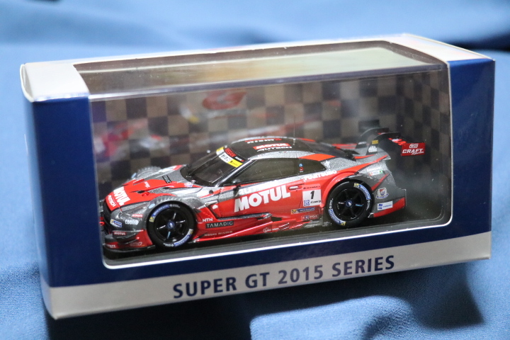 【未使用に近い】EBBRO 1/43 MOTUL AUTECH GT-R SUPER GT500 2015 Rd.4 Fuji 松田次生 / ロニー・クインタレッリ 2015 チャンピオン ...