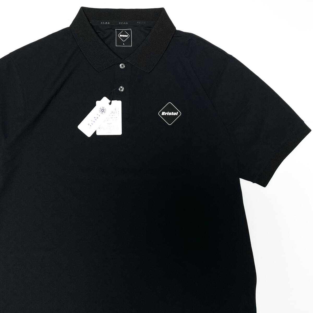 【未使用】24SS新品L黒F.C.Real BristolポロシャツFREEZE TECH S/S POLO氷撃FCRBポロF.C.R.BフリーズテックEMBLEM POLOシャツSOPH ...