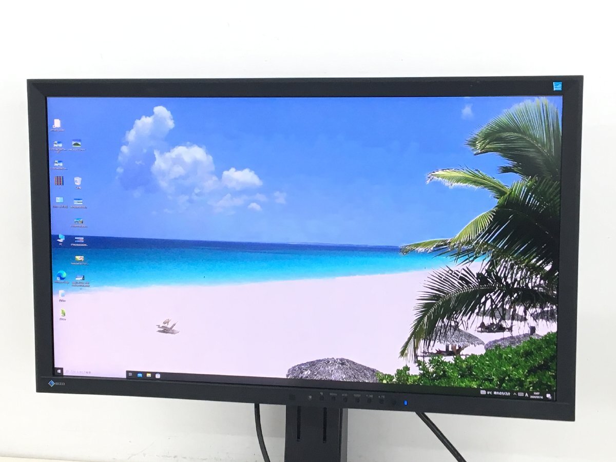 【やや傷や汚れあり】(使用時間：6013H）EIZO 27型液晶モニター FlexScan EV2736Wワイド 高さ調整 縦回転 輝度良い ...