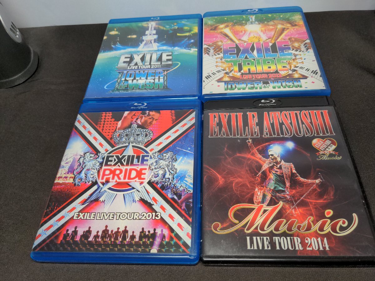 【やや傷や汚れあり】セル版 Blu-ray EXILE LIVE TOUR 2011 2012 + 2013 + EXILE ATSUSHI LIVE TOUR 2014 Music / 4本 ...
