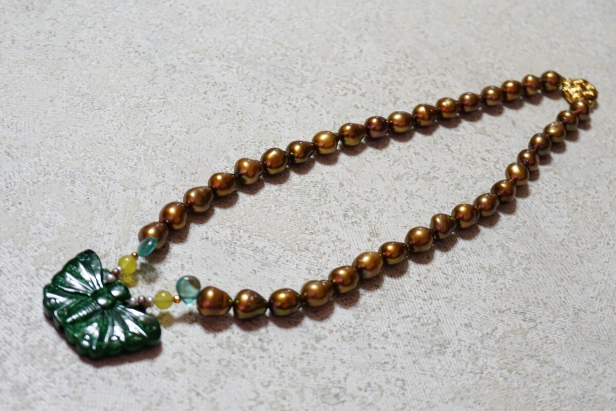 【やや傷や汚れあり】1588 天然石 緑石 彫刻 本真珠 パール ネックレス ヴィンテージ アクセサリー SILVER刻印 カラーストーン ペンダント 装飾品の落札情報詳細 - Yahoo ...