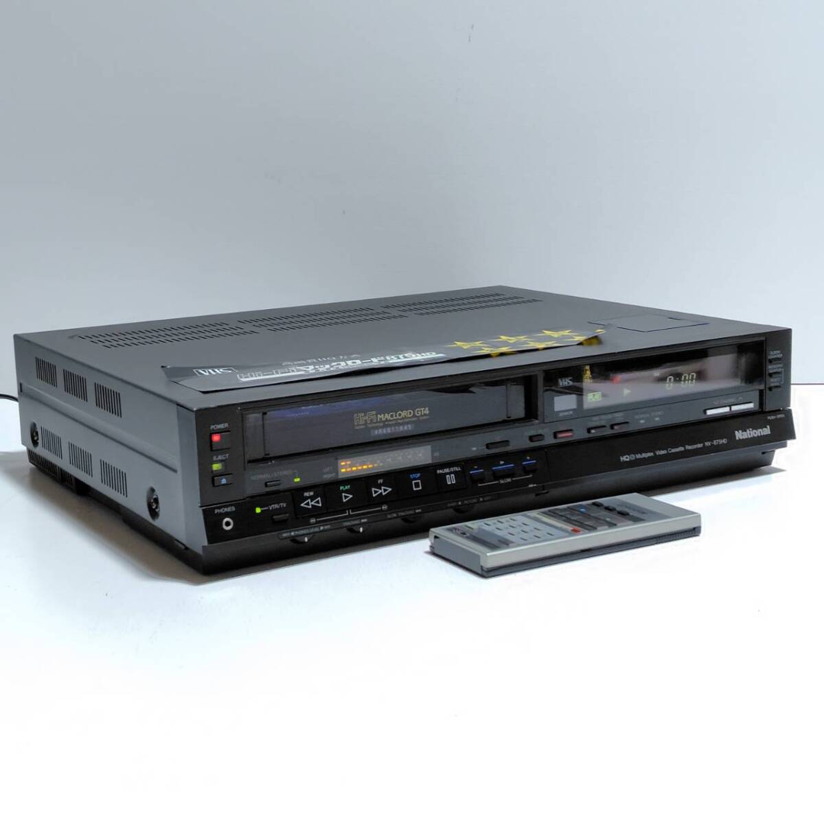 【傷や汚れあり】ナショナル VHSビデオデッキ Hi-Fi マックロード875HD National NV-875HD リモコン付 動作品の落札情報詳細 - Yahoo!オークション落札価格 ...