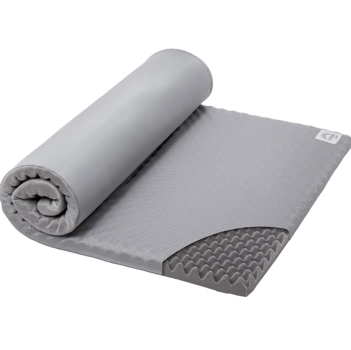 【未使用】【未使用】GOKUMIN マットレス 高反発 厚さ5cm 140N 耐圧分散 消臭 抗菌 凸凹加工 高密度25D ベッドマット ゴクミン ライトグレー シングルの落札情報詳細 ...