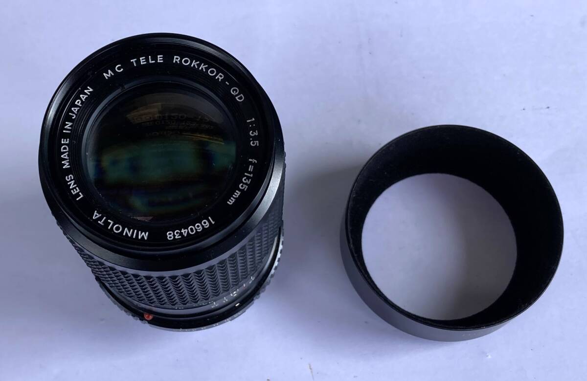 【目立った傷や汚れなし】1円～【中古/美品】 MINOLTA ミノルタ MC TELE ROKKOR-QD 135mm F3.5 単焦点レンズ ...