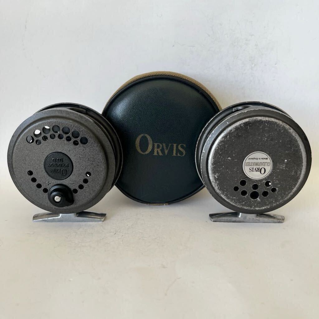 【やや傷や汚れあり】Two Vintage ORVIS Fly Fishing Reels CLEARWATER & MADISON 3D ...