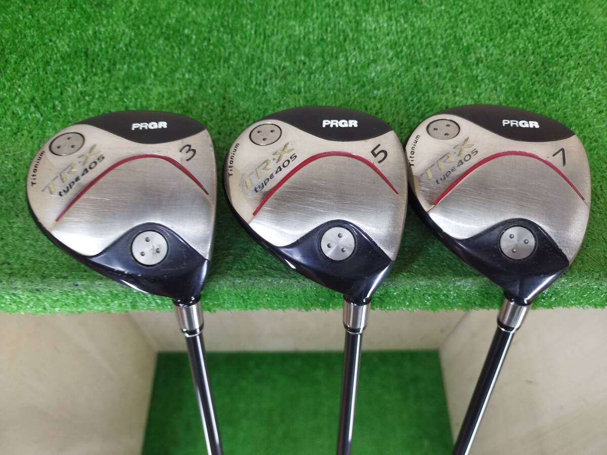 【傷や汚れあり】【フェアウェイウッド3本セット】PRGR プロギア TR-X type 405 3番/5番/7番 16.5度/19度/22度 純正カーボンシャフト フレックスM-40の落札情報 ...
