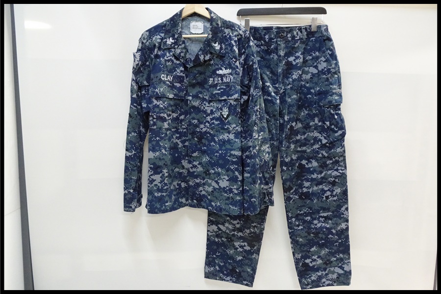 【目立った傷や汚れなし】東京)米軍放出品 US NAVY BDU 上下 サイズ：ジャケ MEDIUM-LONG/パンツ MEDIUM-REGULARの落札情報詳細 - Yahoo!オークション ...