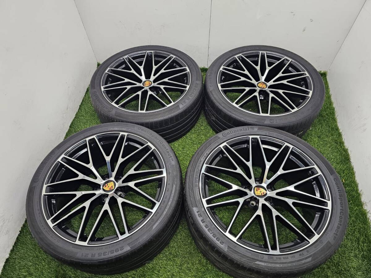 【目立った傷や汚れなし】2022年製 ポルシェマカン RS Spider 純正 オプション 95B 21インチホイール 4本セット ...