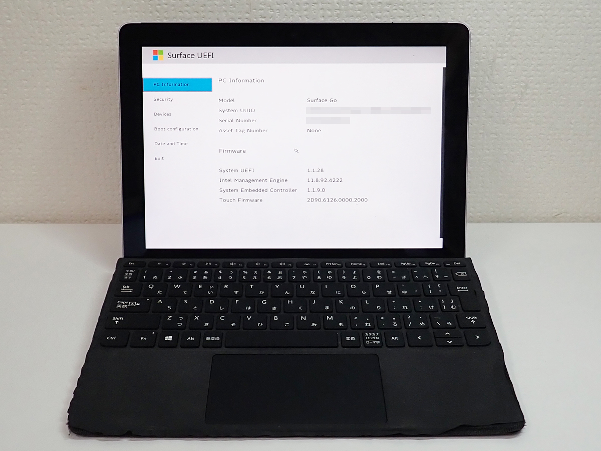 【傷や汚れあり】Microsoft SurfaceGo LTE Advanced KC2-00014 Model 1825 Pentium Gold 4415Y 1.6GHz 8GB SSD ...