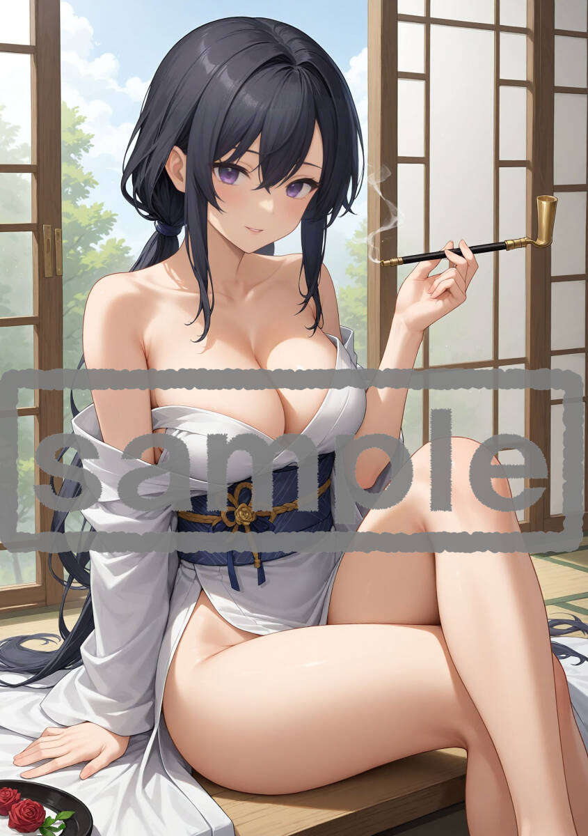 【未使用】HP008【限定1品】高画質 A4 アートポスター オリジナル イラスト アニメ 美女 美少女 コスプレ 大正ロマン セクシー浴衣 煙管 光沢紙の落札情報詳細 - Yahoo ...