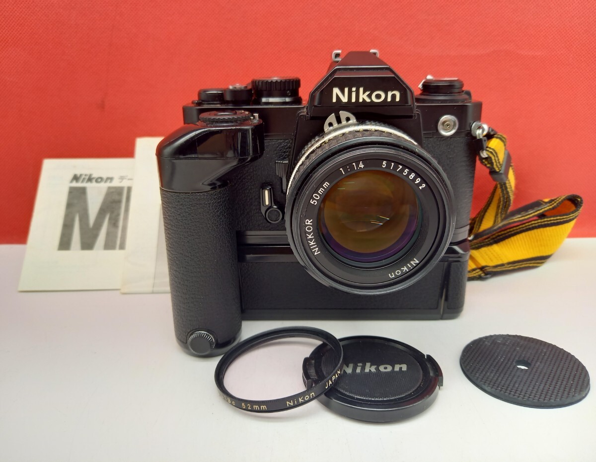 【傷や汚れあり】 Nikon FM2フィルム一眼レフカメラ ボディ NIKKOR 50mm F1.4 Ai-s レンズ MD-12 露出計OK ジャンク 現状品 ニコンの落札情報詳細 ...