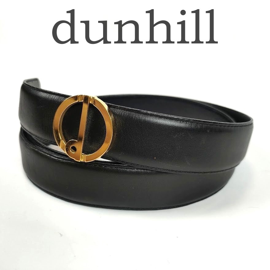 【やや傷や汚れあり】dunhill ダンヒル ベルト 紳士 メンズ レザー 革 ブラック 黒 金具ゴールド dロゴ 36/90 中古 ブランド 紳士の落札情報詳細 - Yahoo!オークション ...