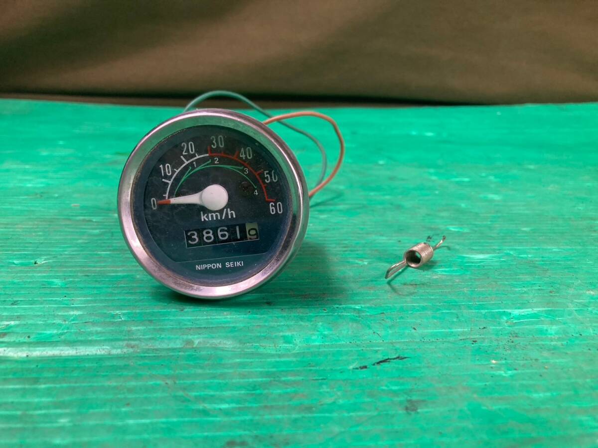 【傷や汚れあり】60*D1【メッキモンキー 5L 6V Z50J】スピードメーター 取付バネ付 動作確認済 NIPPON SEIKI 検索）ゴリラ 240918の落札情報詳細 - Yahoo ...
