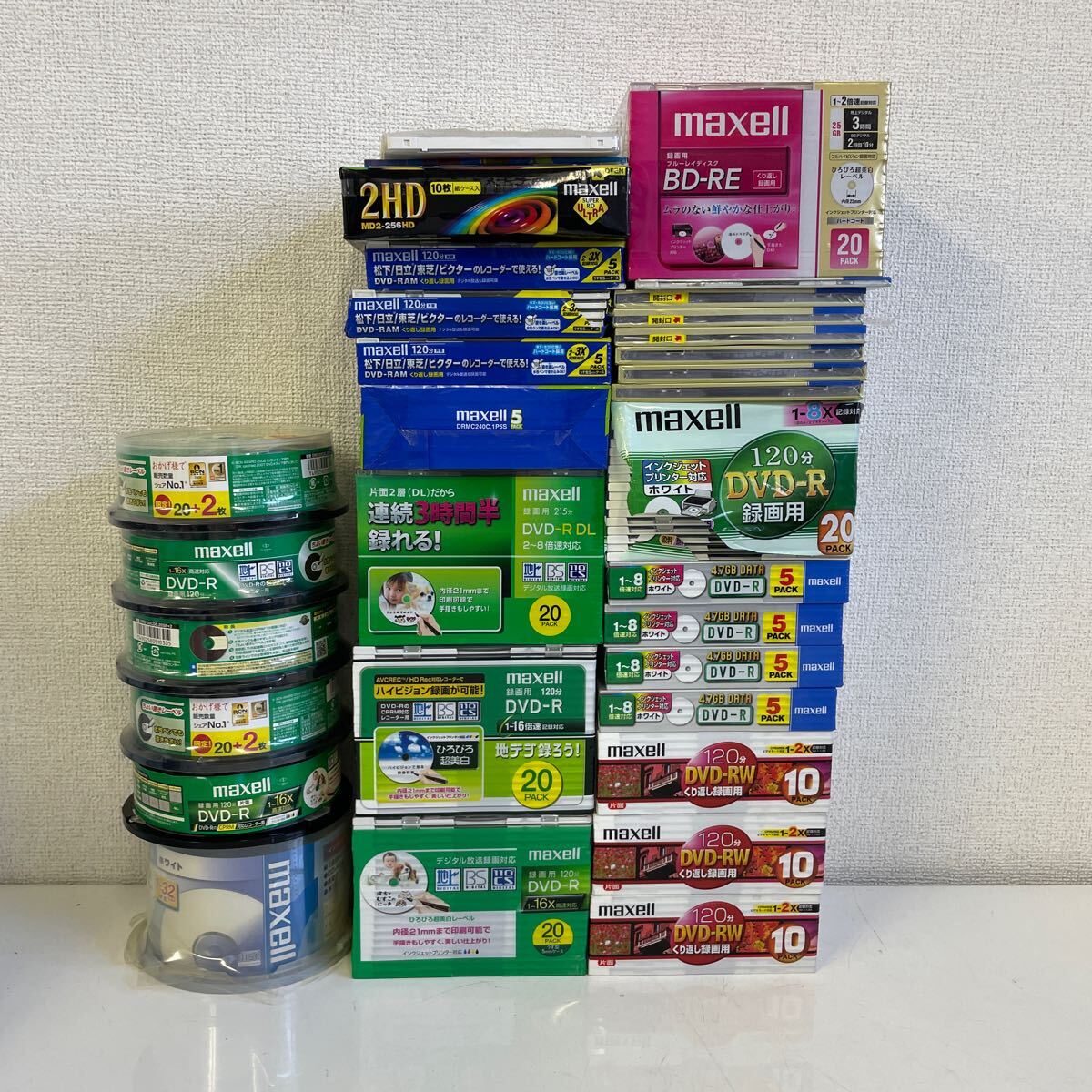 【未使用に近い】maxell マクセル 記録メディア まとめ DVD-R DVD-RAM CD-R BD-RE DVD-RW DVD-R DL 記録媒体 @の落札情報詳細 - Yahoo ...