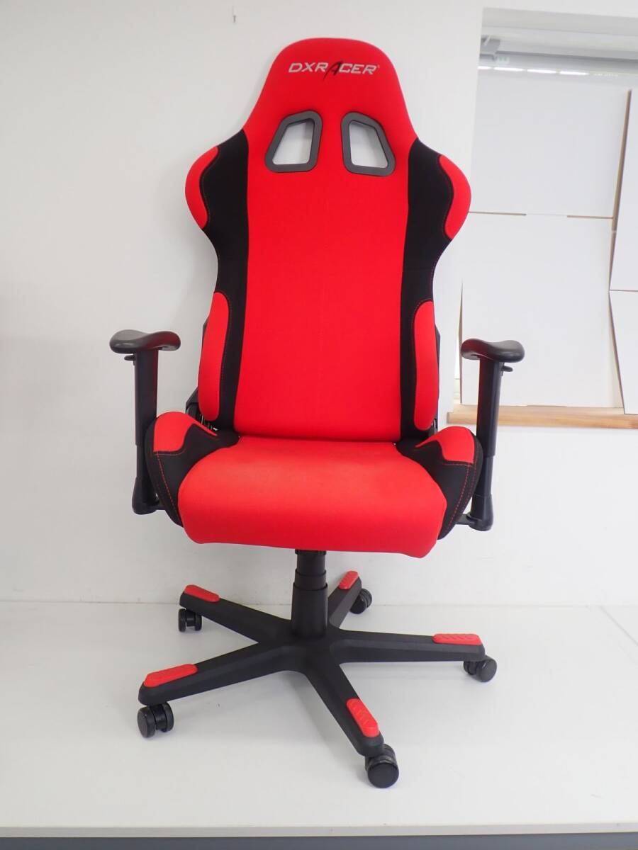 【中古】 営SA164-300D DXRacer デラックスレーサー ゲーミングチェア FORMULA フォーミュラシリーズ レッド×ブラック ...