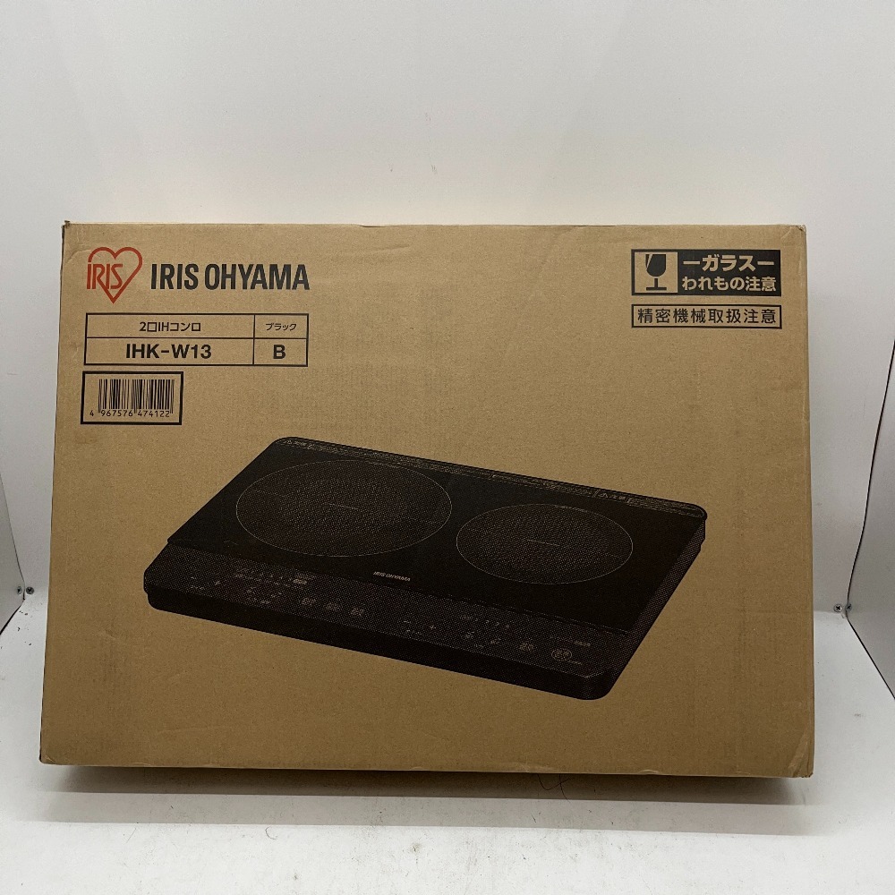 【やや傷や汚れあり】06w3418★1円~ IRIS OHYAMA 2口IHコンロ IHK-W13 通電OK ブラック 箱あり キッチン家電 中古品の落札情報詳細 - Yahoo!オークション ...