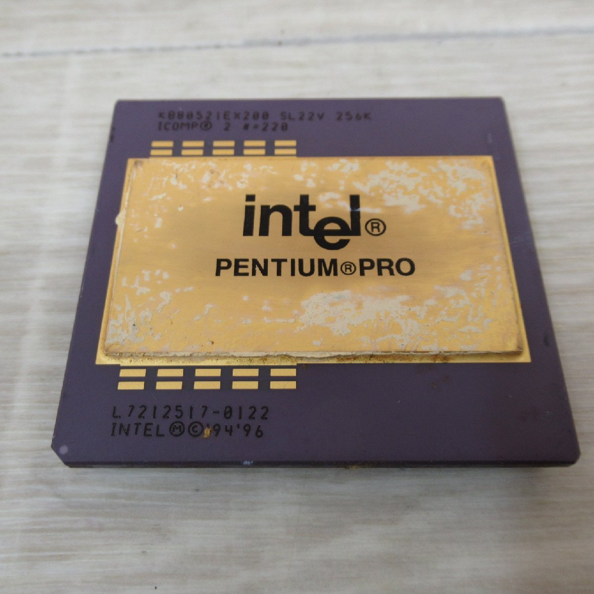 【全体的に状態が悪い】FJ2137/intel PENTIUM PRO CPU 17112720AA MALAY K880521EX200 SL22V 256Kの落札情報詳細 - Yahoo ...