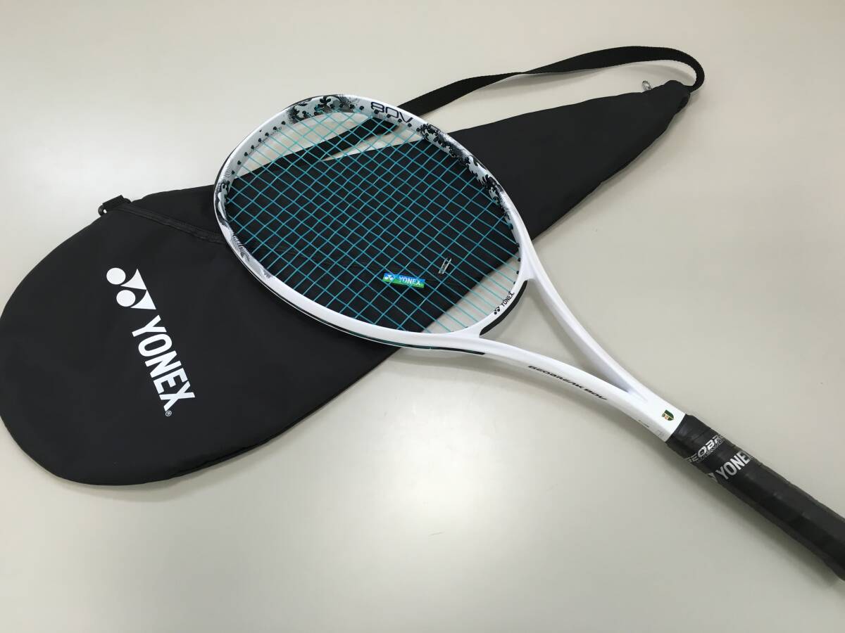 【目立った傷や汚れなし】♪【美品 1～2回使用】YONEX ヨネックス GEOBREAK 80V ジオブレイク テニスラケット UL2 ソフトテニス 軟式 ケース付 (NF241009)522 ...