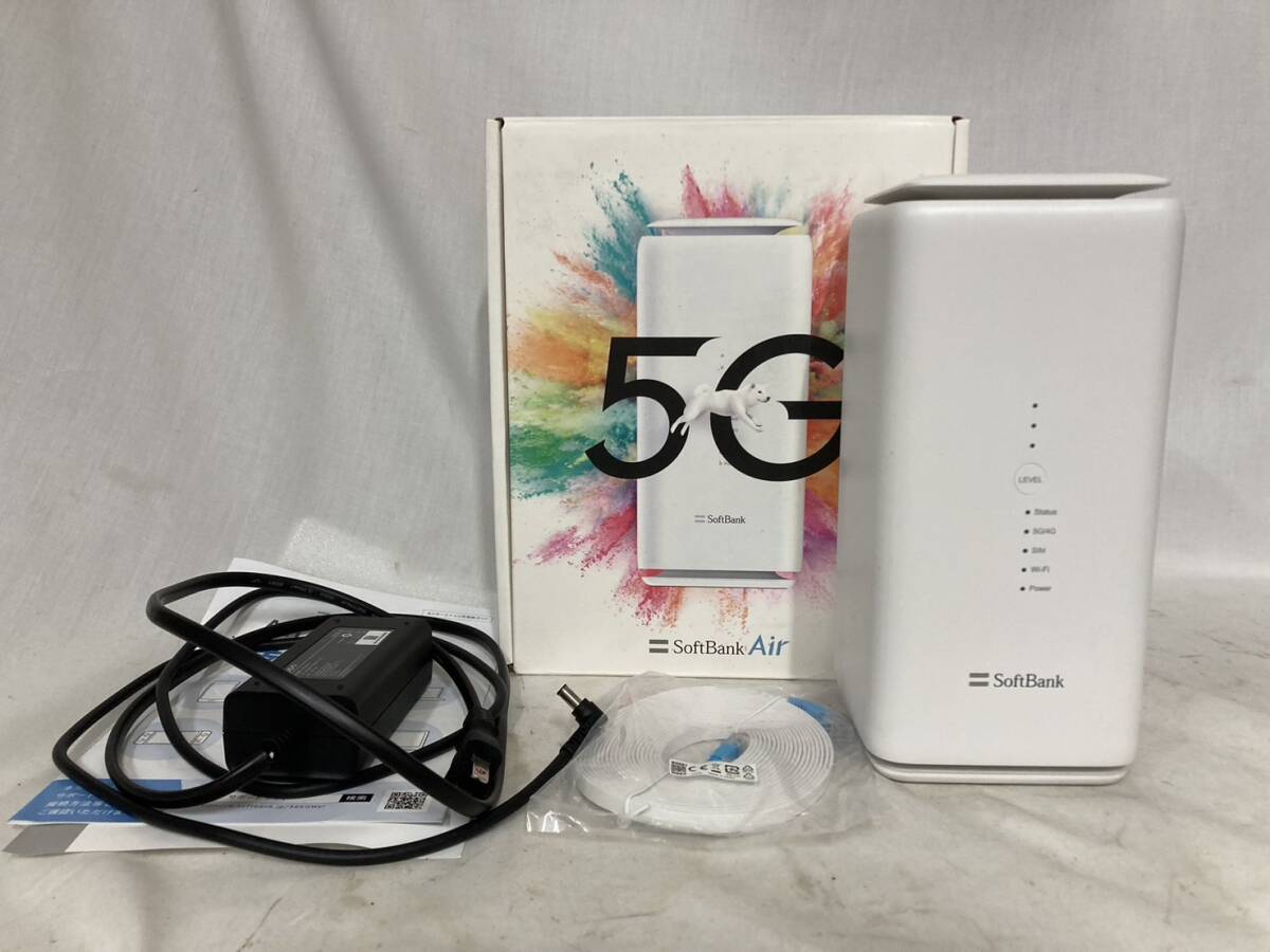 【目立った傷や汚れなし】B554 SoftBank Air 5G ソフトバンク エアー ファイブジー Airターミナル 無線LAN ルータ ー ...