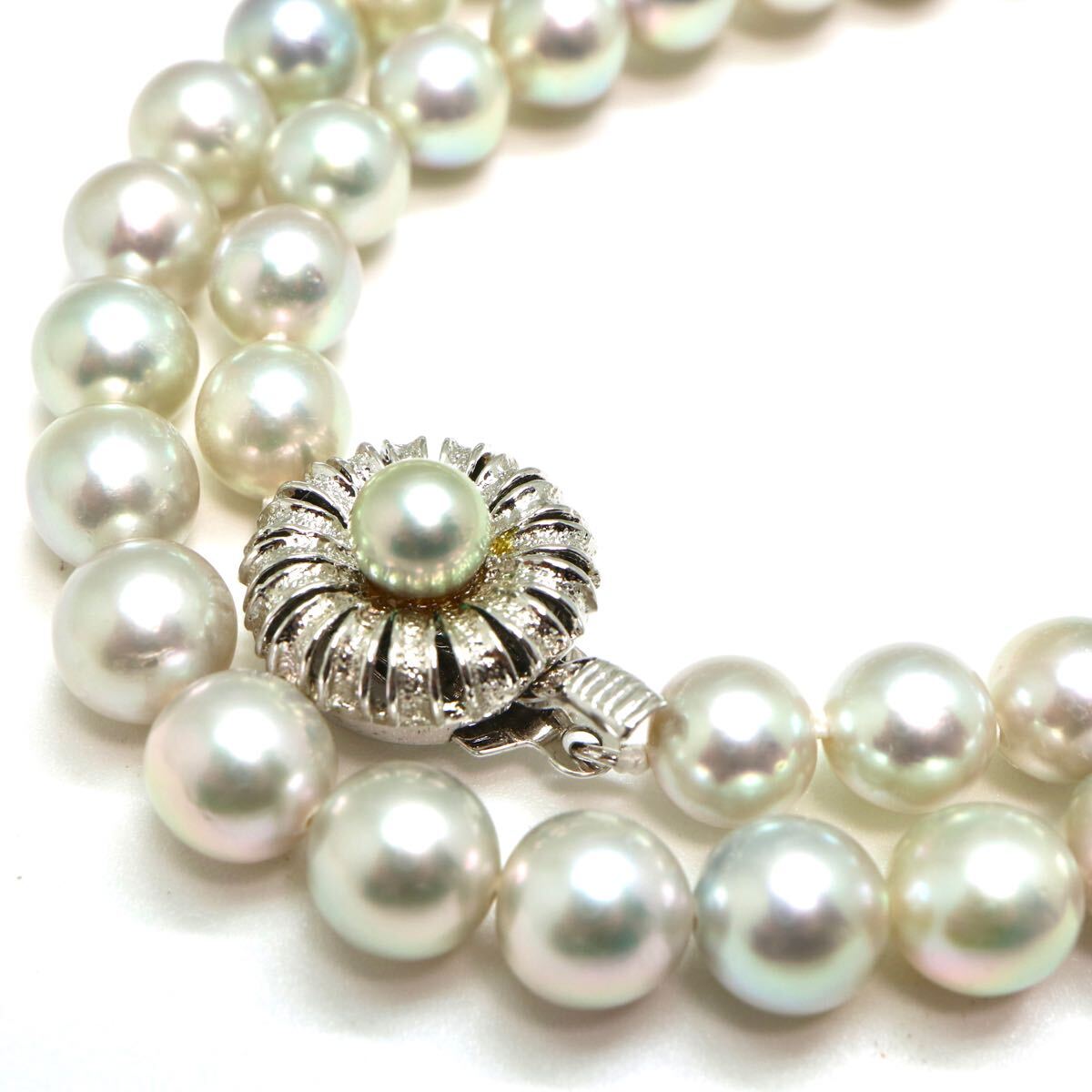 【目立った傷や汚れなし】 アコヤ本真珠ネックレス O 約33.3g 約43.5cm 約7.0-7.5mm珠 pearl パール jewelry necklace DC4/DD4の落札情報詳細 ...