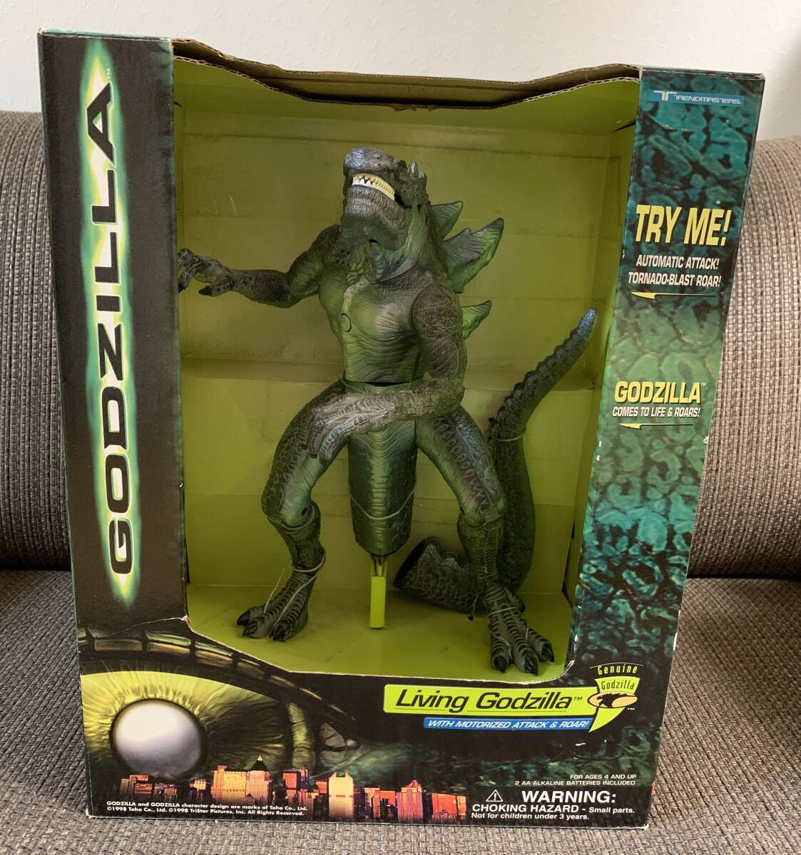 【目立った傷や汚れなし】トレンドマスター ライブゴジラ 輸入版 TRENDMASTERS LIVING GODZILLA 1998 エメゴジの ...