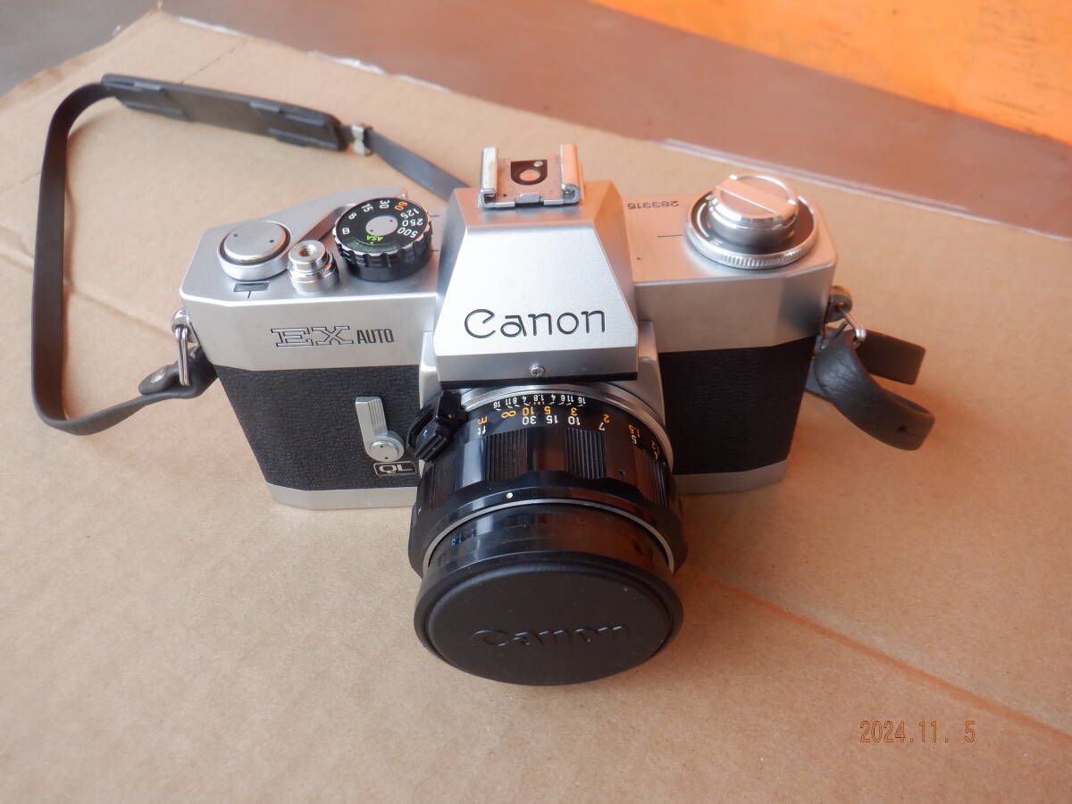 【傷や汚れあり】即決 Canon キャノン EX AUTO QL EX 送料1200円 フィルム一眼レフカメラ シャッター確認済み カメラの ...