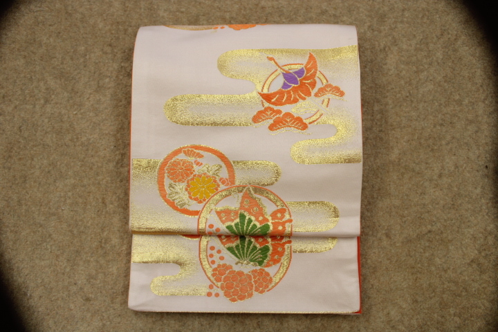 【目立った傷や汚れなし】きもの今昔7818 子供のきもの 西陣織子供用袋帯 素材はポリエステル交織と判定 帯の長さ393cmの落札情報詳細 - Yahoo!オークション落札価格検索 オークフリー