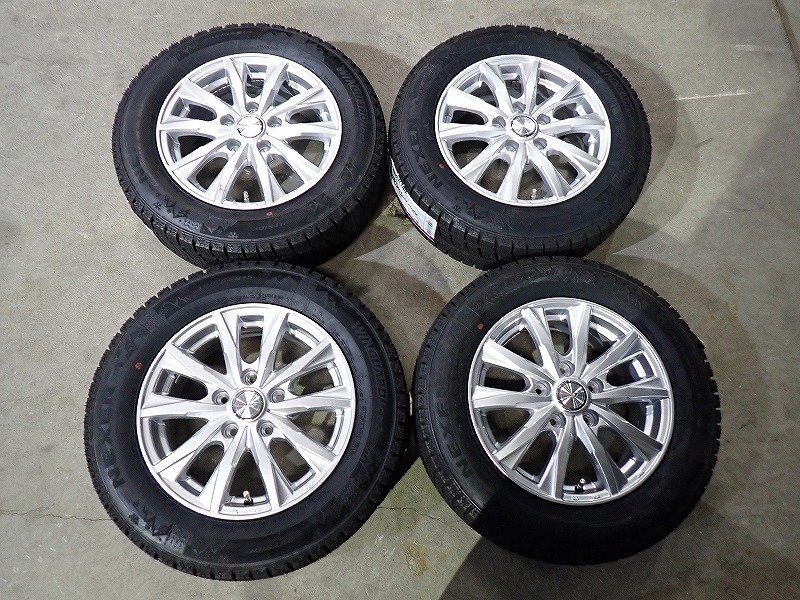 【傷や汚れあり】YS12475【送料無料195/65R15】C26 C27セレナ オーリス ルミオン等 2022年製 未使用スタッドレス付き ★15×6J 114.3/5H ET43★の落札 ...